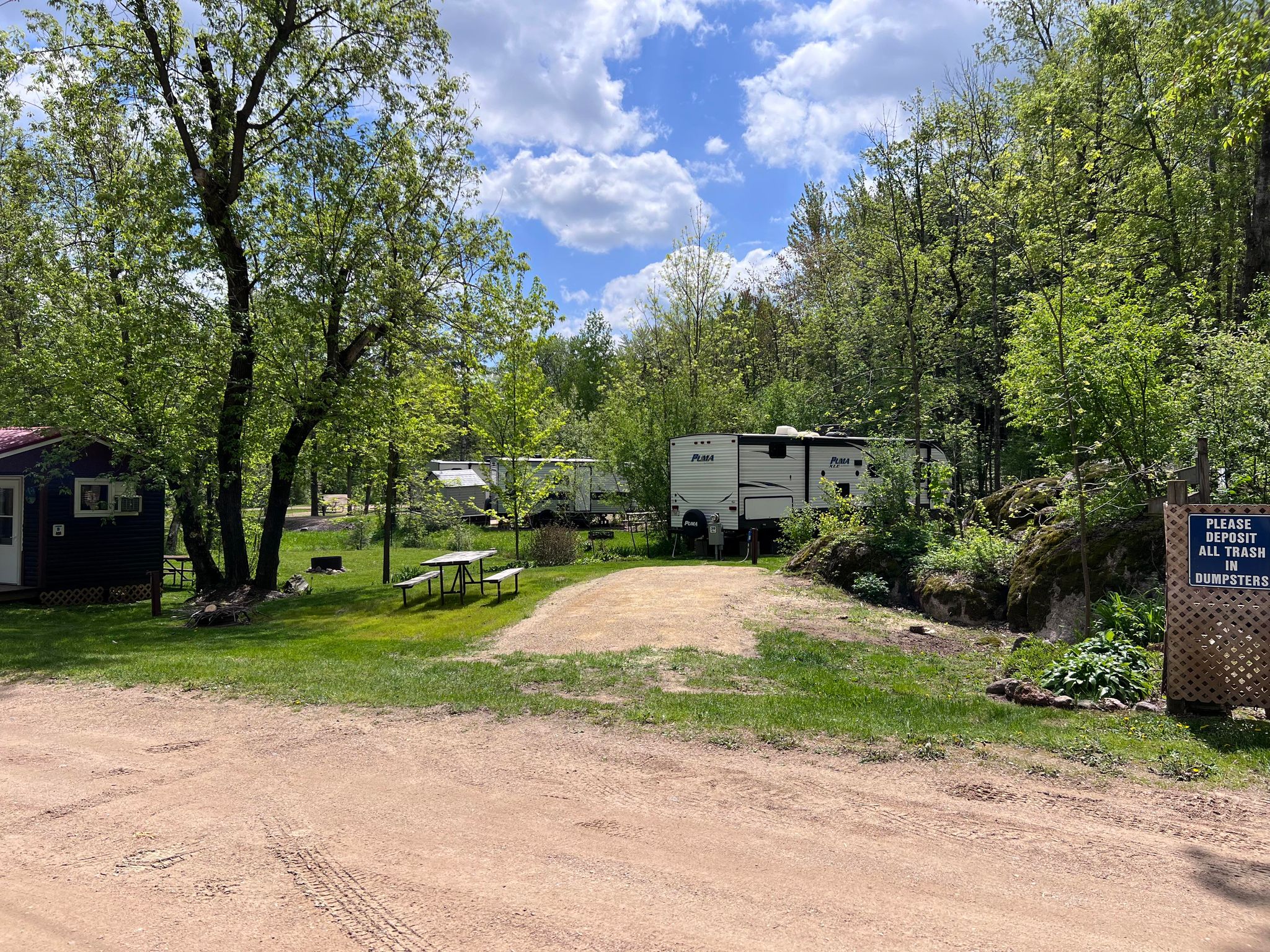 Campsites – Tilleda Falls Campground